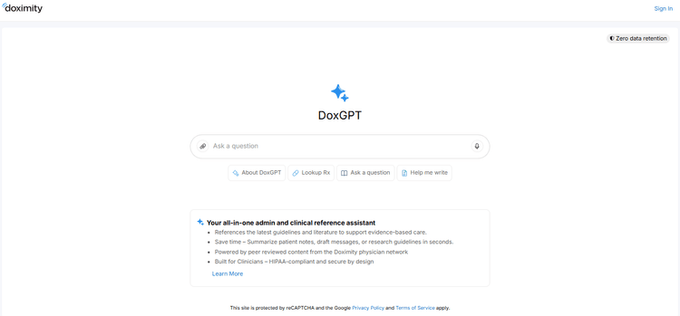Doximity GPT Review: Features, Pricing & Use Cases 2026 | AI Tool Discovery